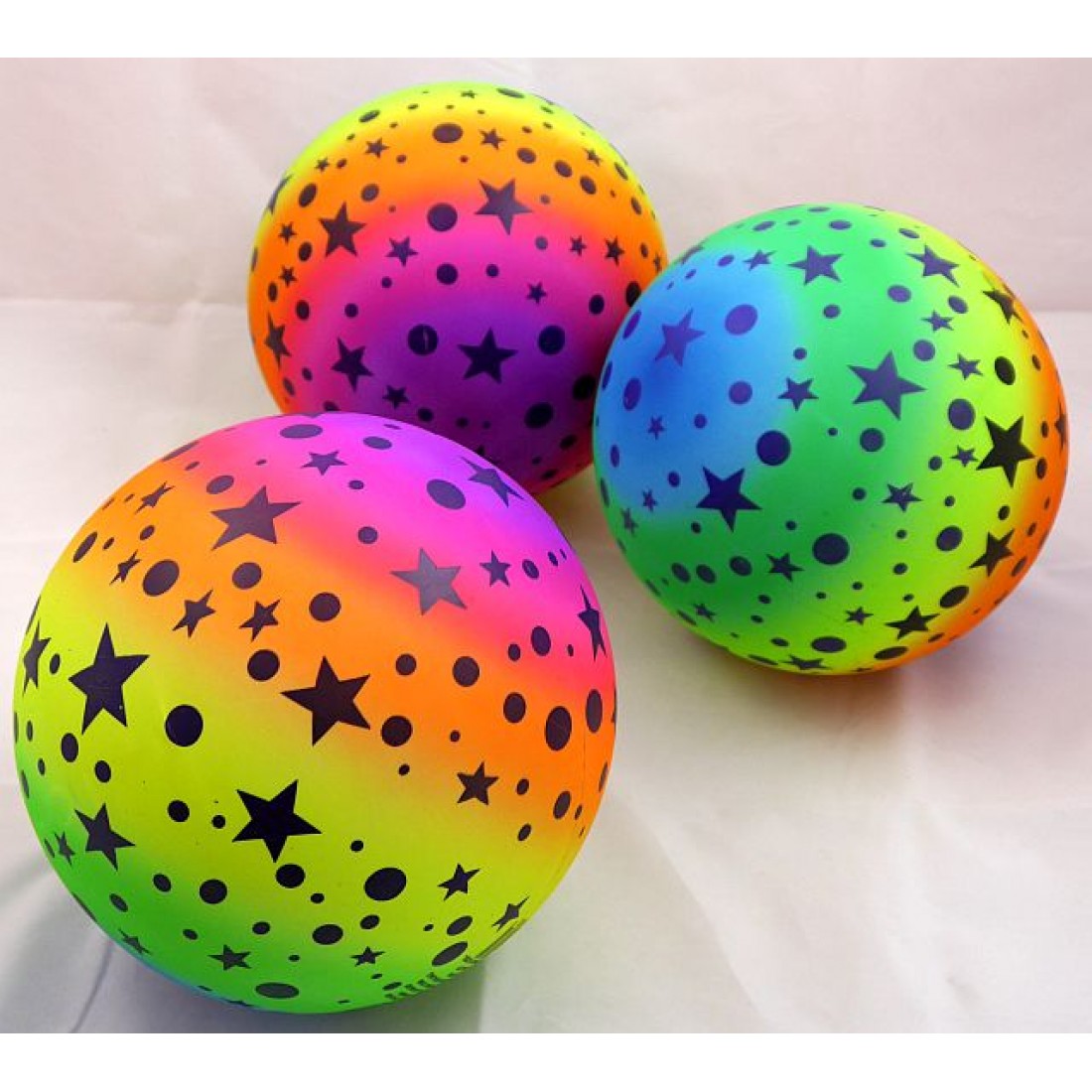 Gumilabda Csillagok neon 22 cm - SZT70749
